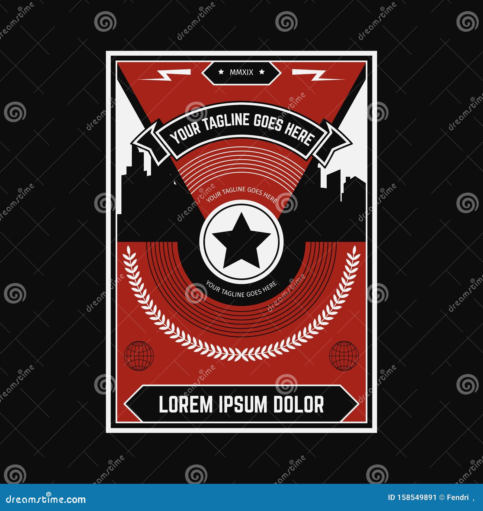 PROPAGANDA POSTER BACKGROUND Stock Vector - Illustration of industry ...