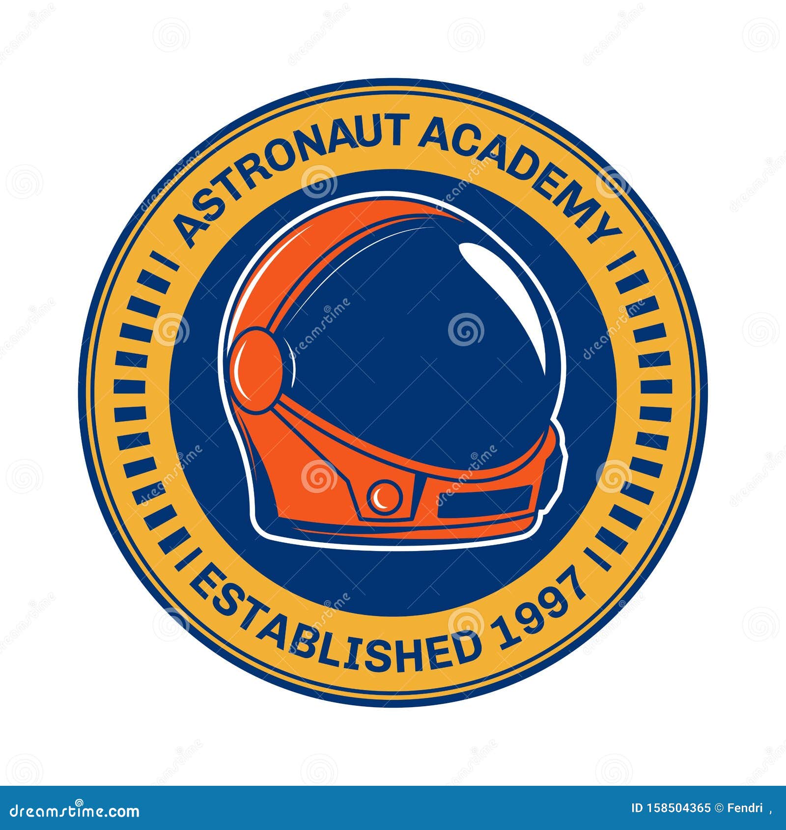 VINTAGE SPACE EMBLEM-2 stock vector. Illustration of science - 158504365