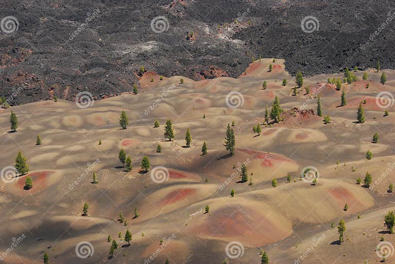 Colored Volcanic Dunes stock image. Image of ashes, cinder - 9956173
