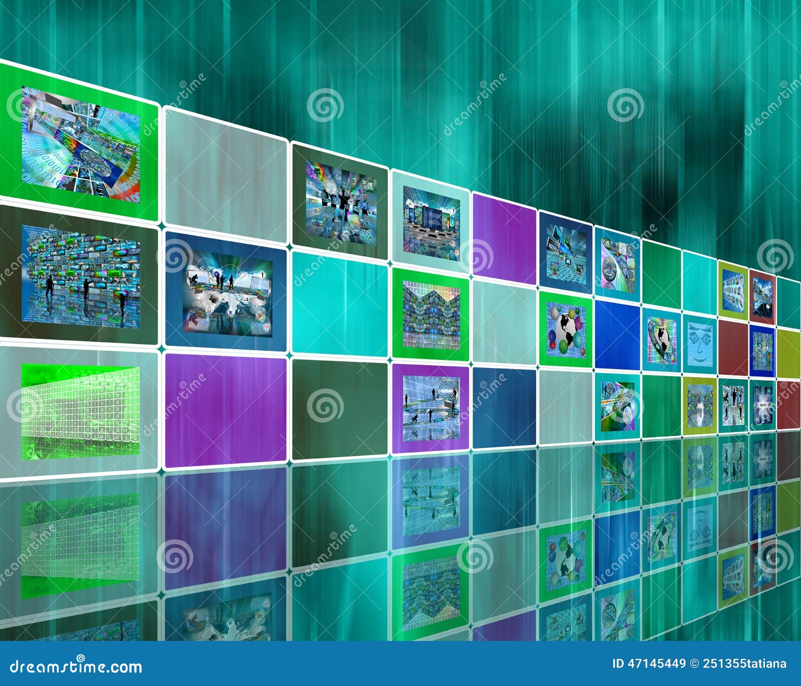 Colored wall stock illustration. Illustration of computer - 47145449