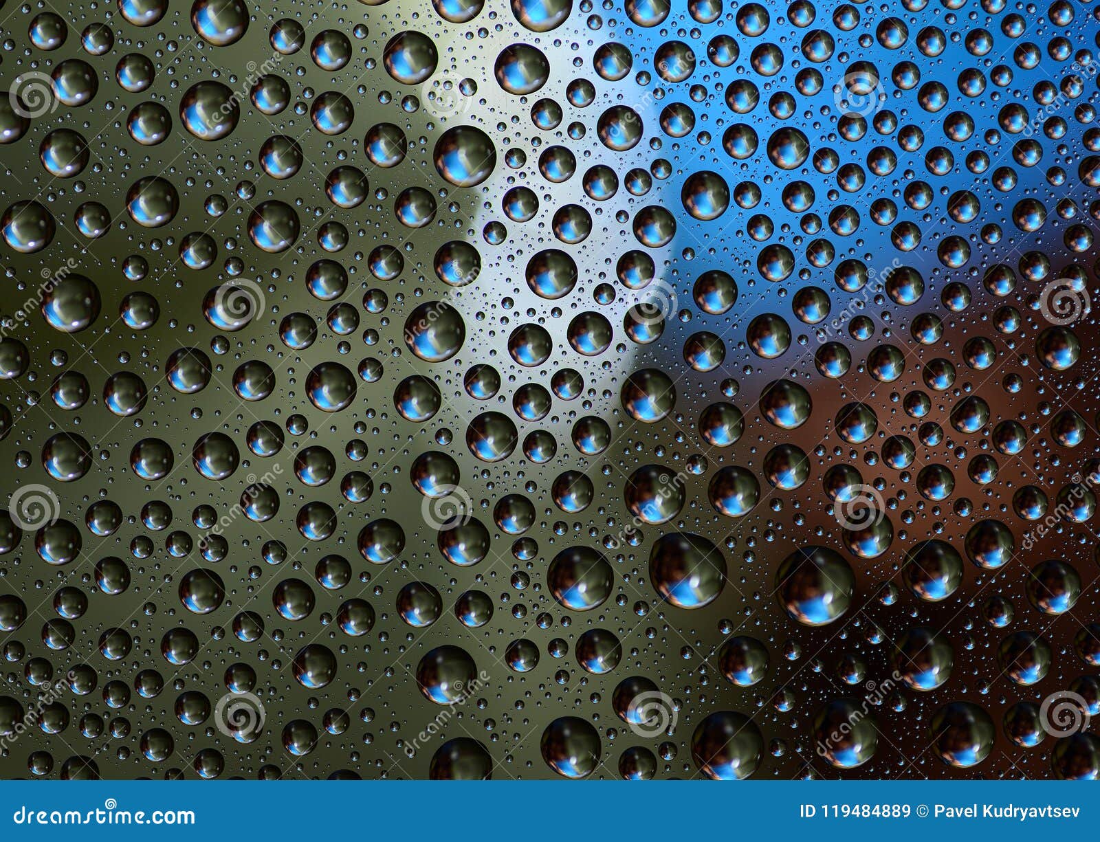 Colored Water Drops stock image. Image of metallic, pattern - 119484889