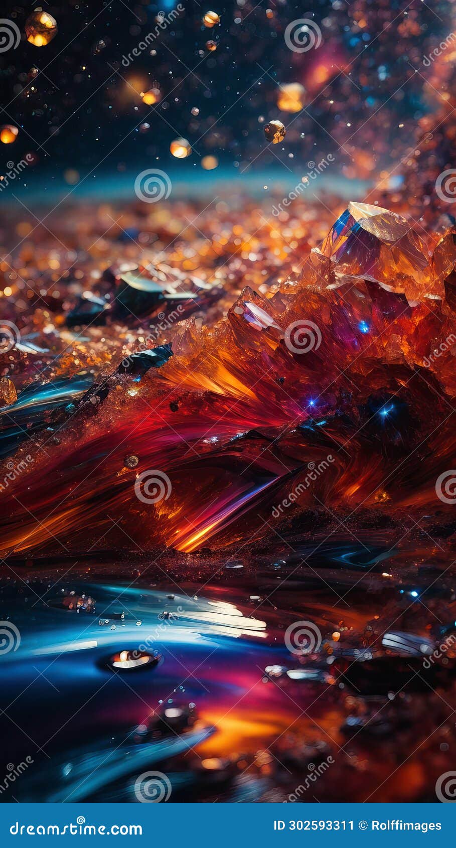 Colored water molecule stock illustration. Illustration of flowing ...