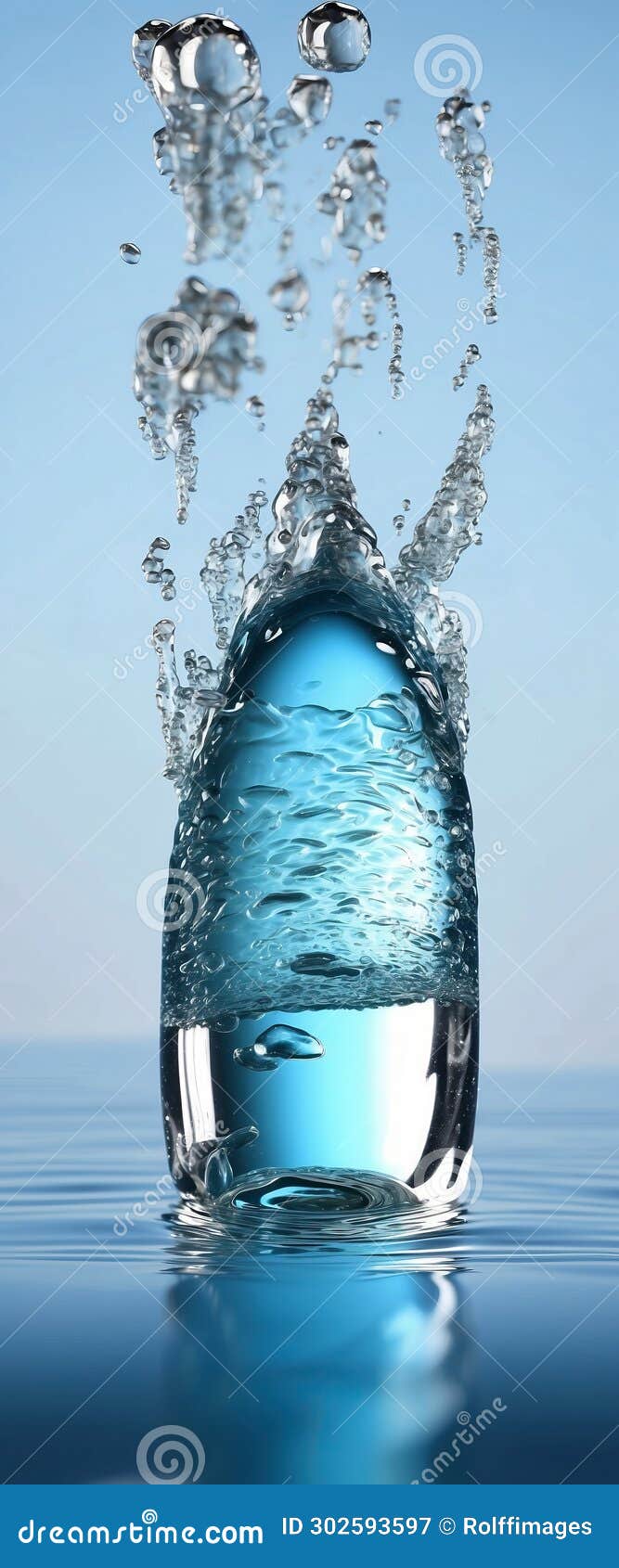 Colored water molecule stock illustration. Illustration of colourful ...