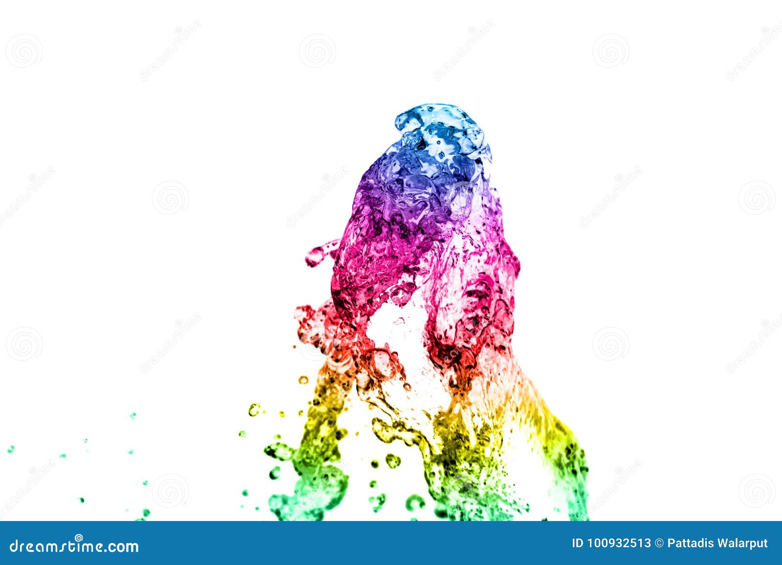 Colored water splash stock image. Image of liquid, splash - 100932513