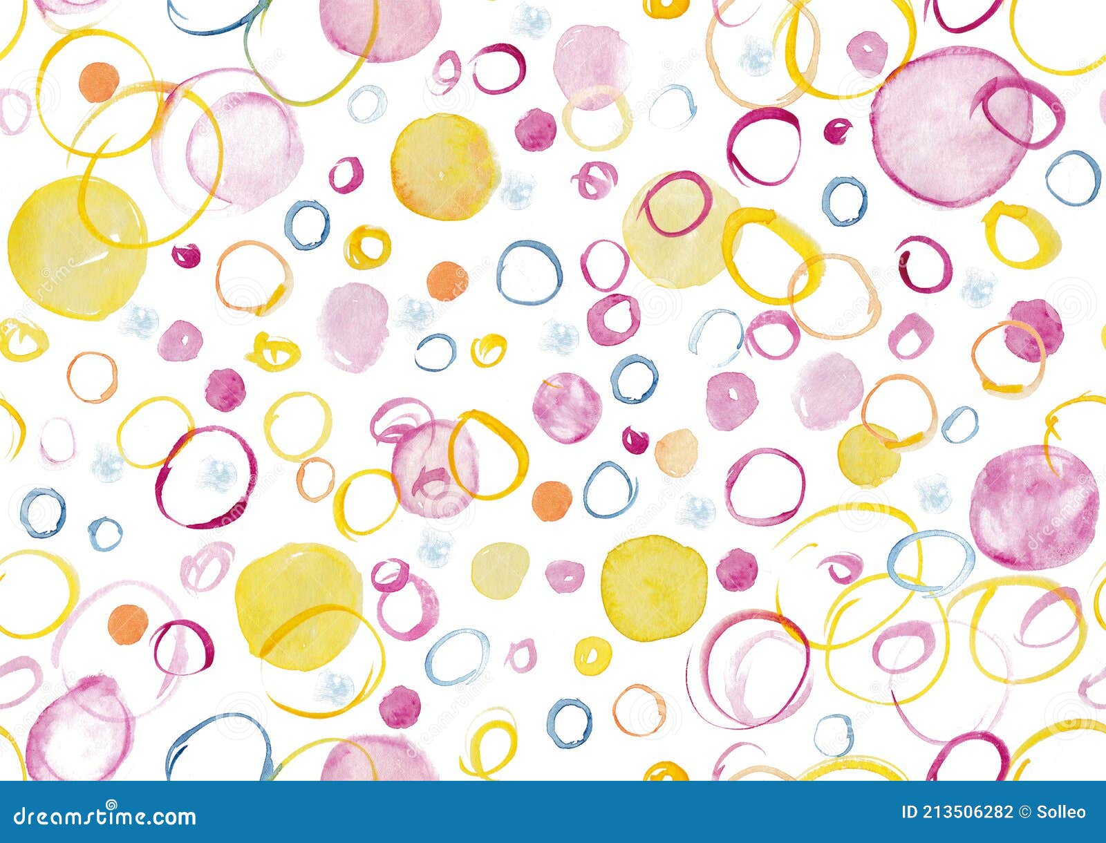 Watercolor Seamless Pattern with Bubbles Stock Illustration ... Watercolor Seamless Pattern with Bubbles Stock Illustration ...
