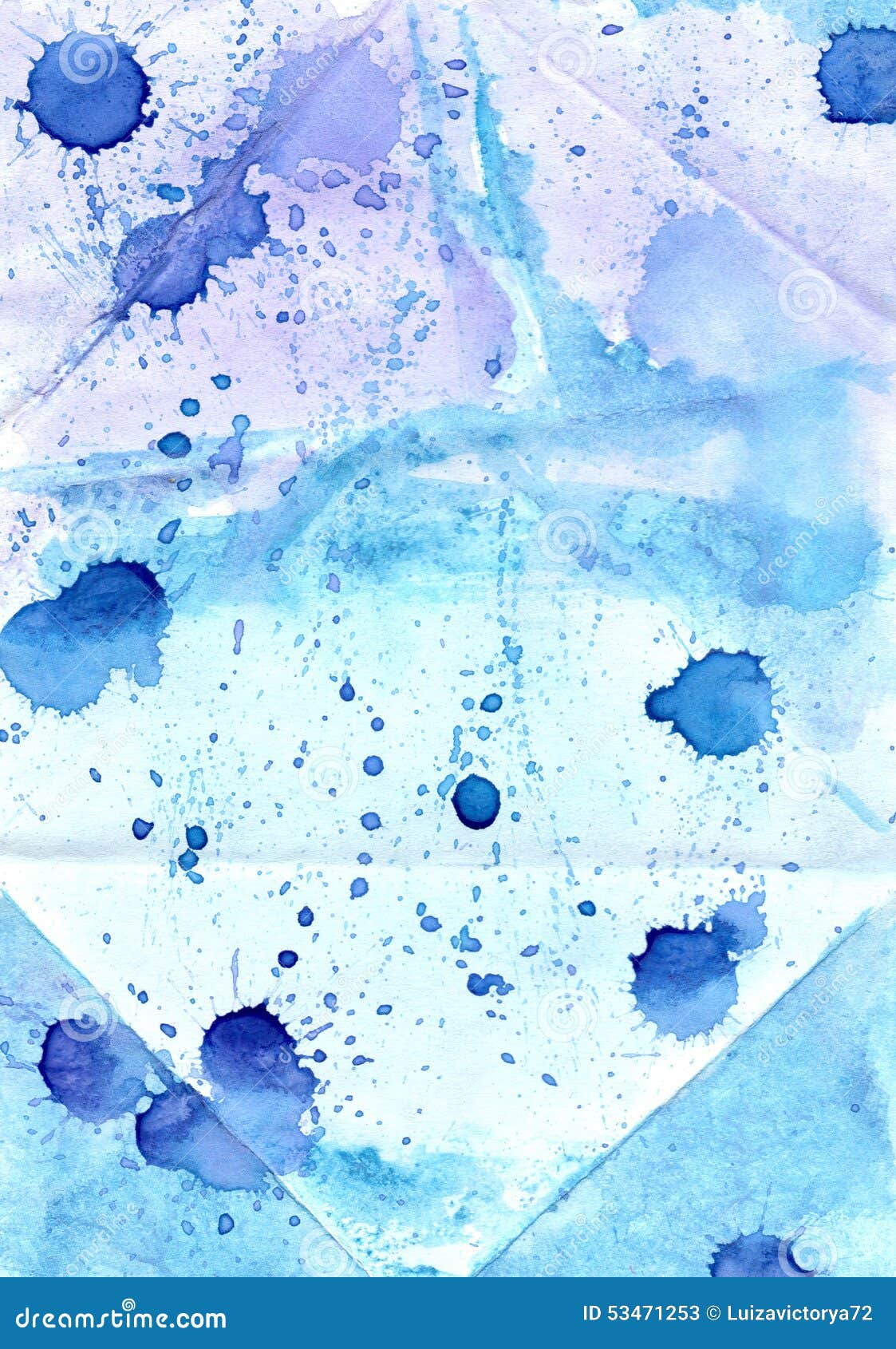 Colored Watercolour Blue Gentle Texture for Various Projects Stock ...