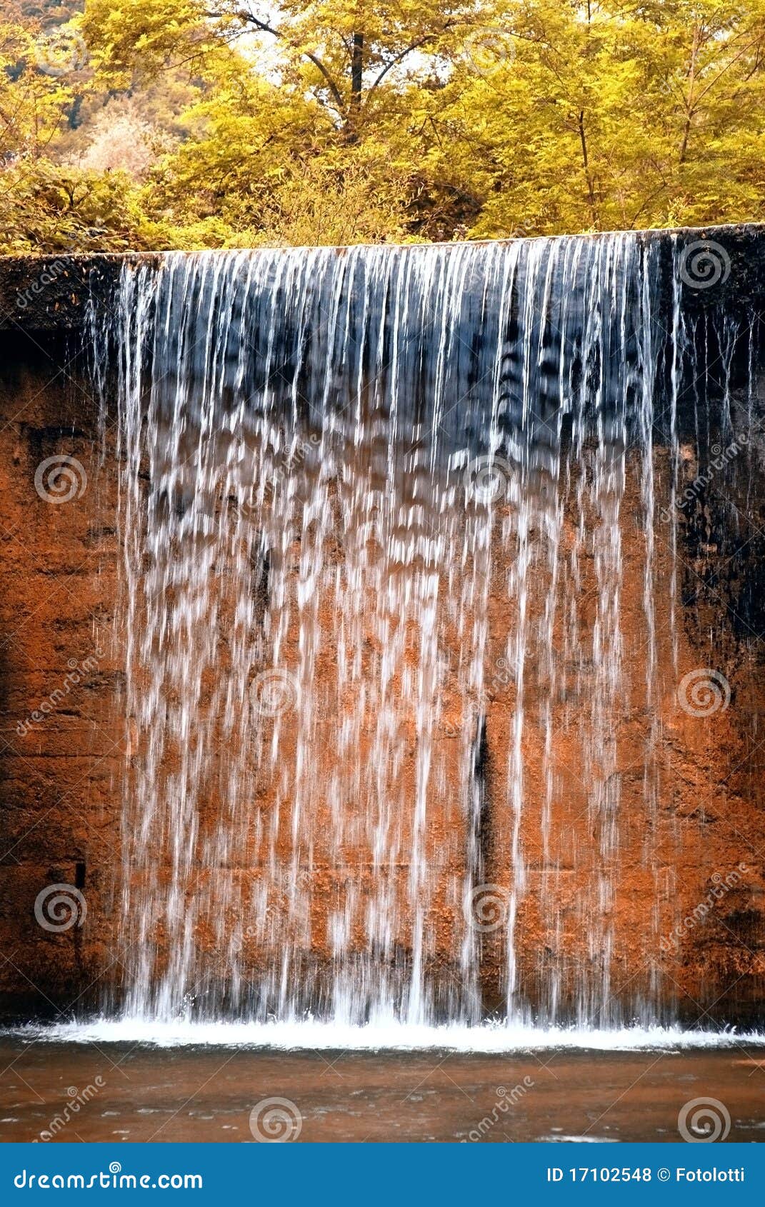 Colored waterfall stock photo. Image of natural, afternoon - 17102548