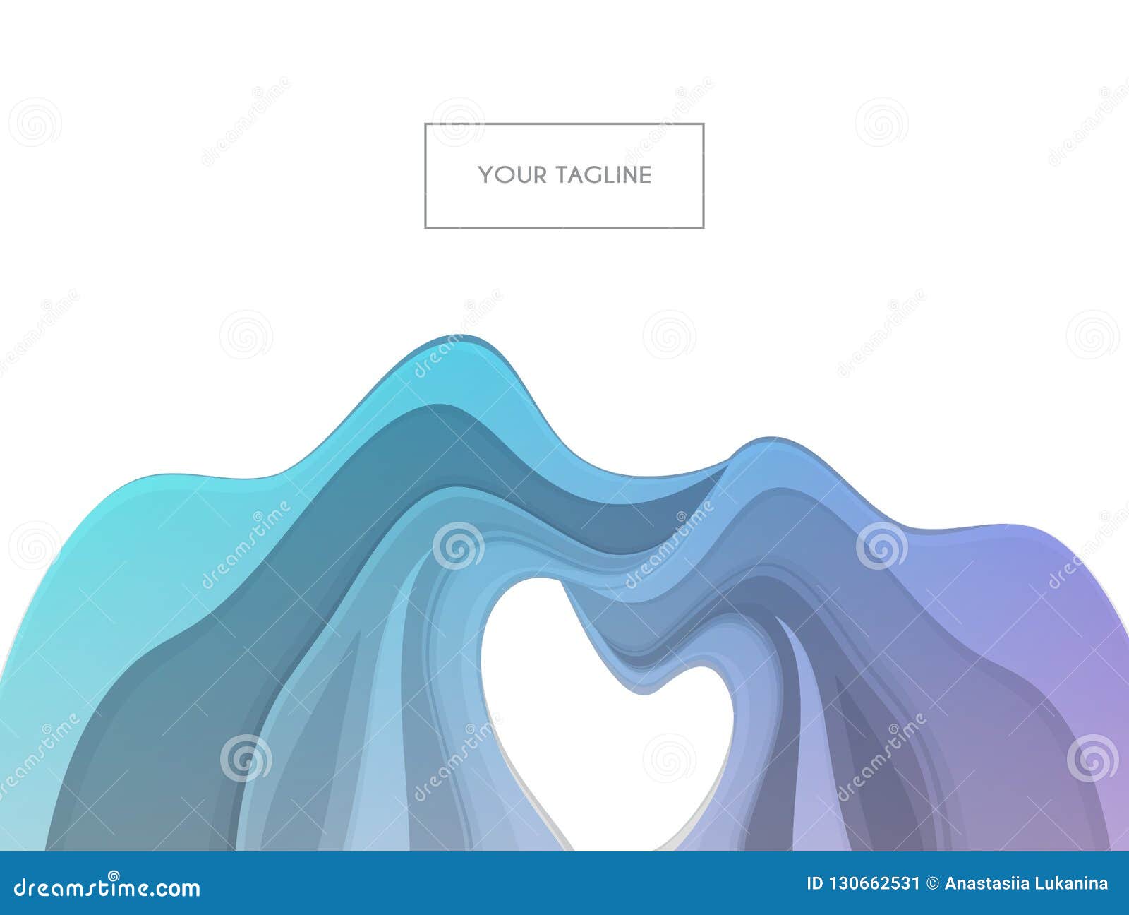 Colored Waves Design Template Stock Vector - Illustration of digitally ...