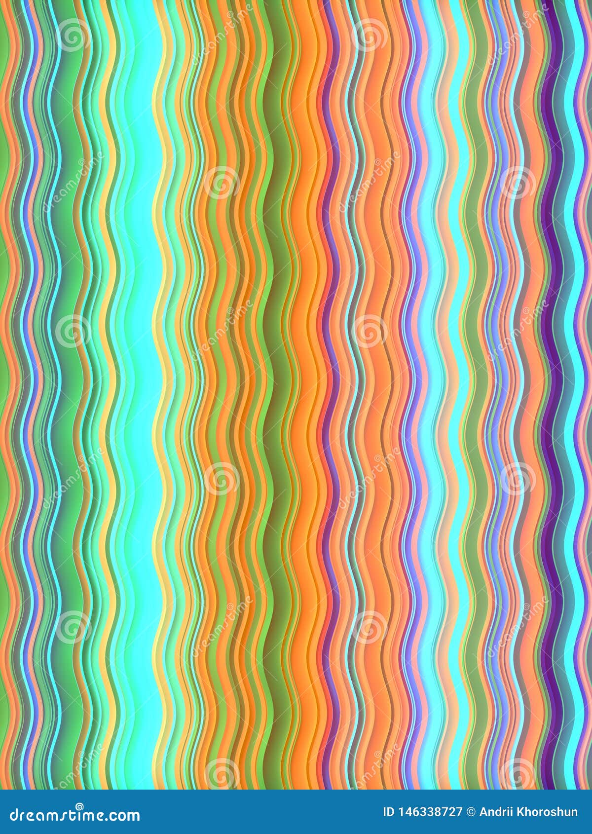 Colored Wavy Background. Dynamic Effect. Design Template. Modern ...