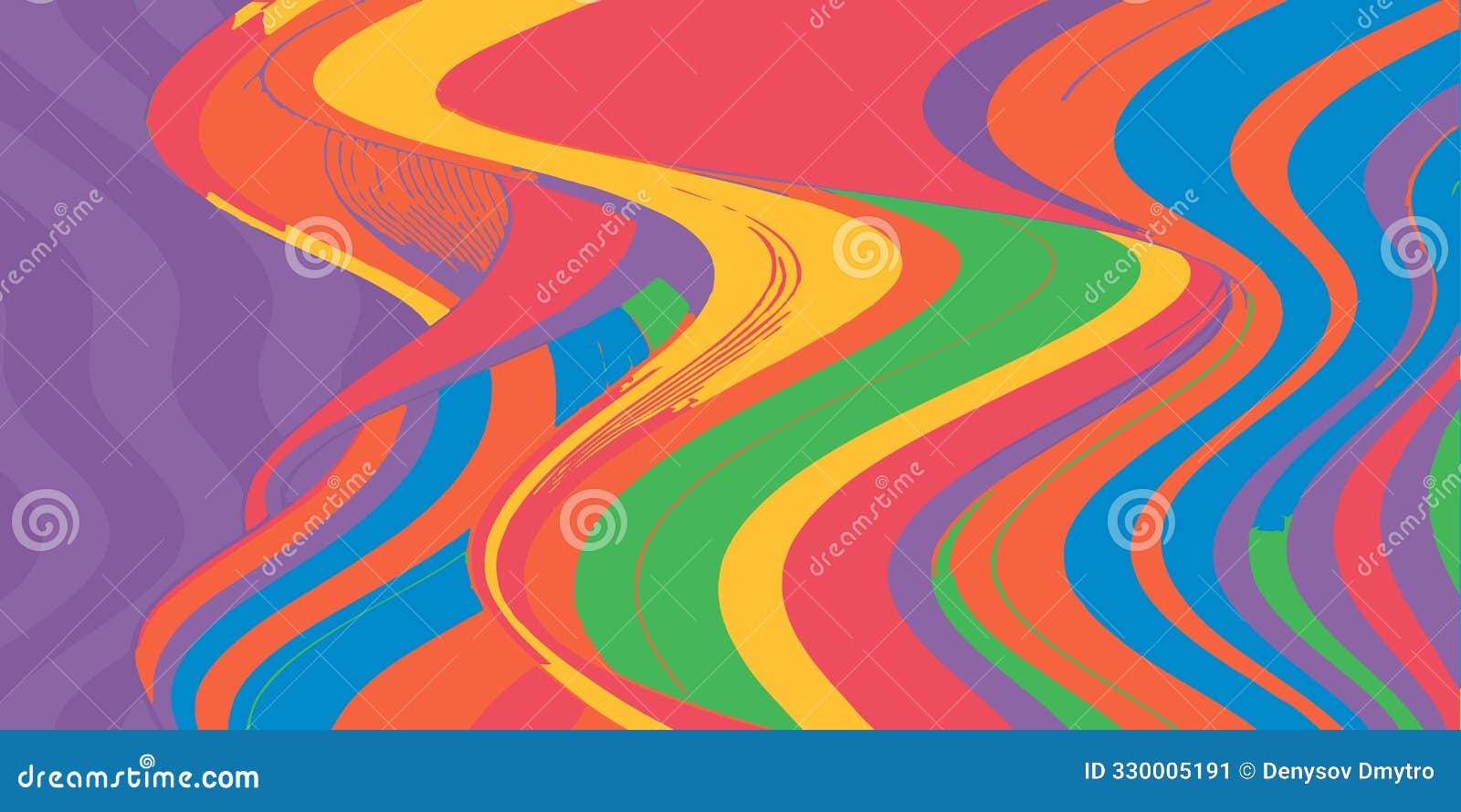Colored Wavy Stripes. Background of Multicolored Wavy Stripes Stock ...