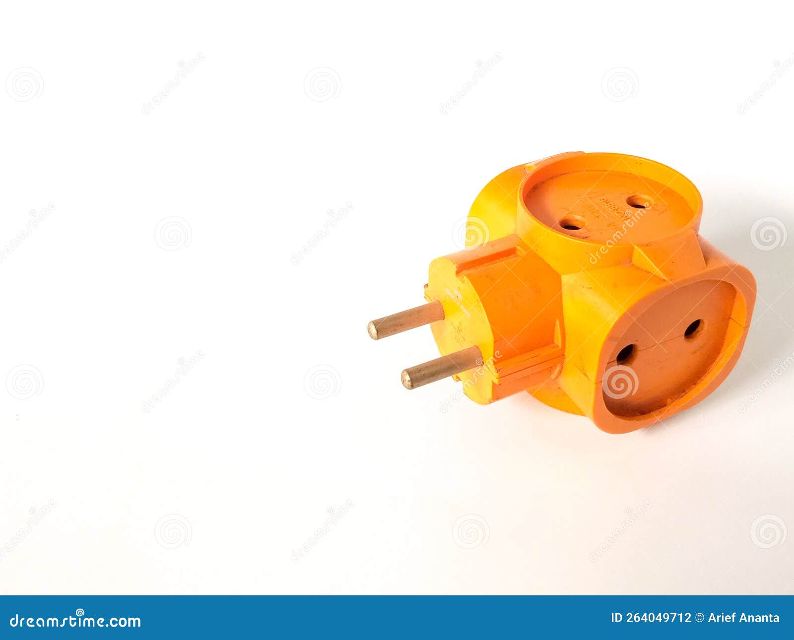 High Angle View of 4-way Electrical Adapter Stock Photo - Image of ...