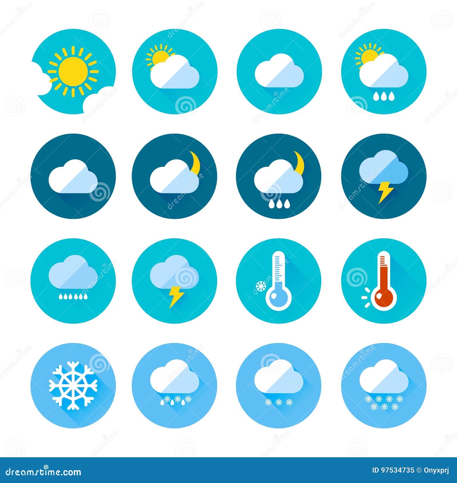 Drizzle Sunny Weather Icon Vector | CartoonDealer.com #280517631