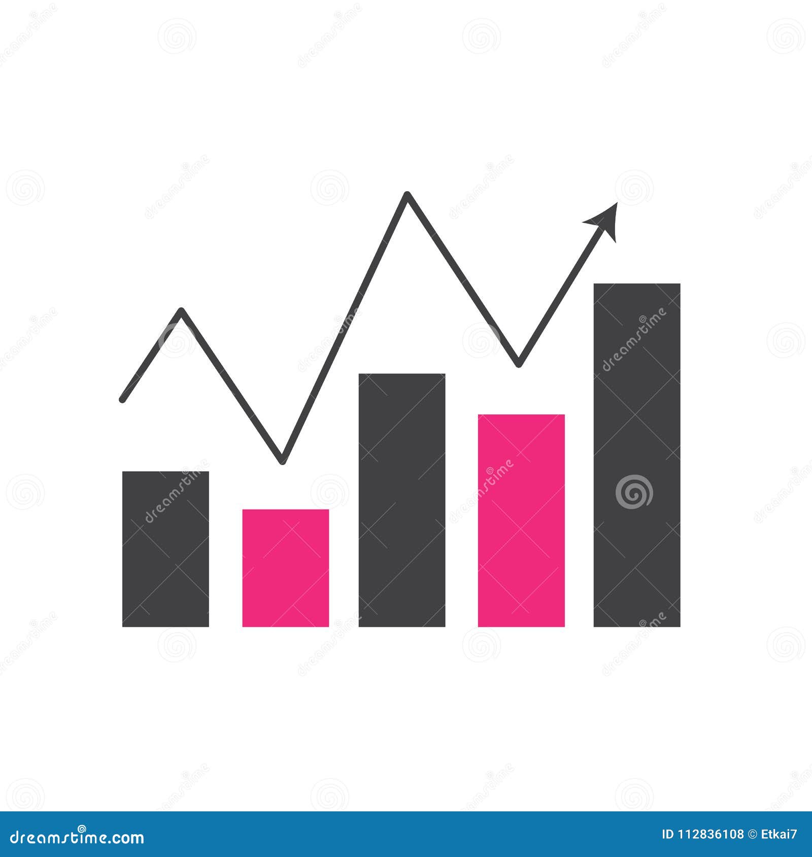 Colored Web Traffic Chart Icon Vector Illustration Stock Vector ...
