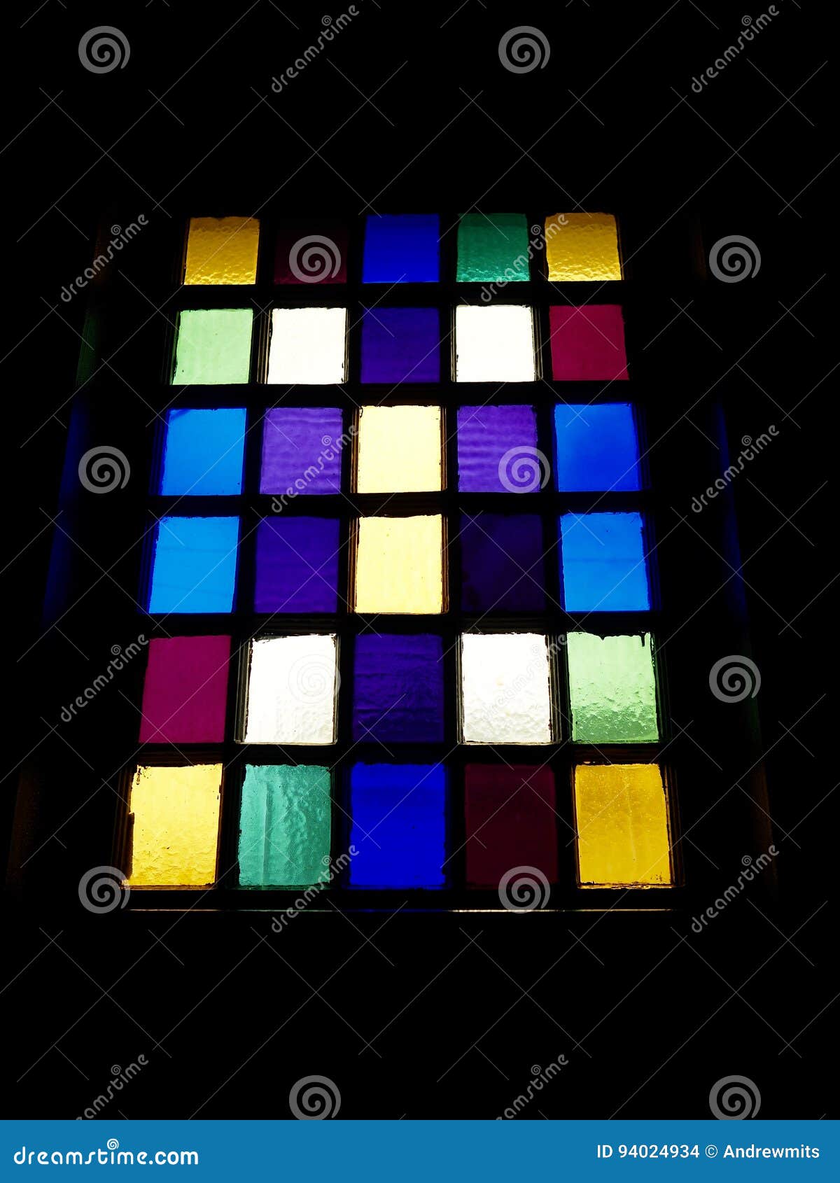 Colored Window Pattern stock photo. Image of panes, abstract - 94024934
