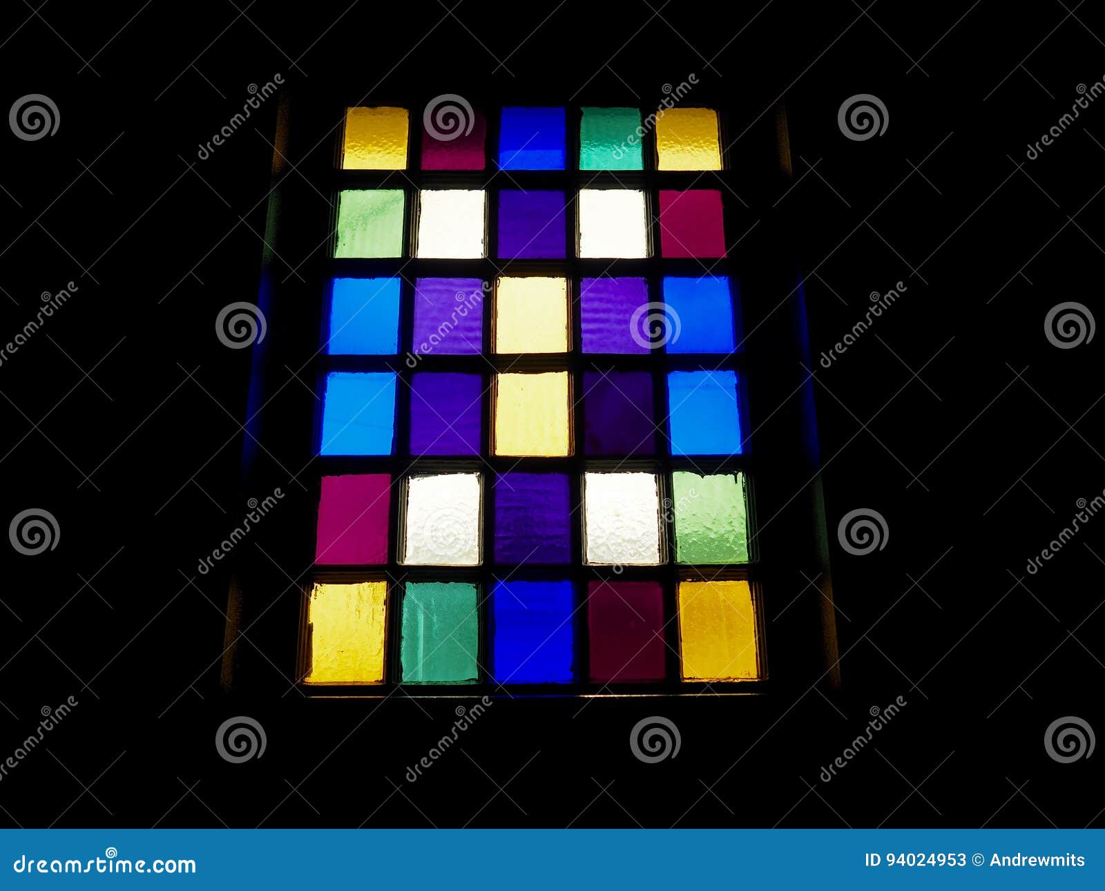 Colored Window Pattern stock image. Image of green, black - 94024953