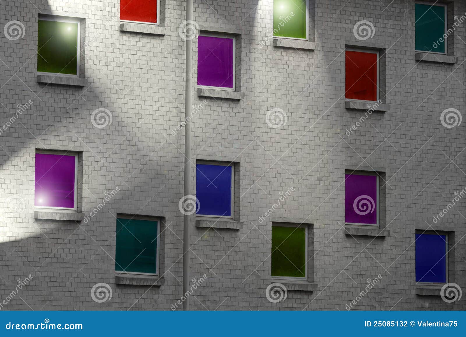 Colored windows stock photo. Image of perspective, background - 25085132
