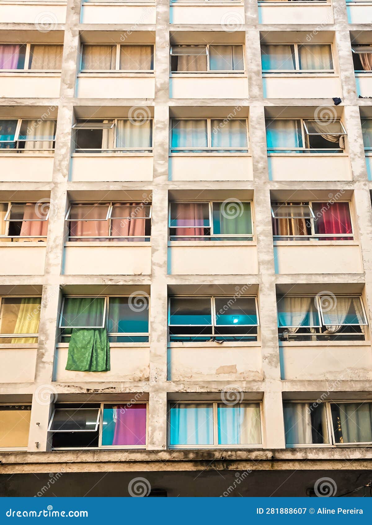 Colored Windows in Brazil stock image. Image of windows - 281888607