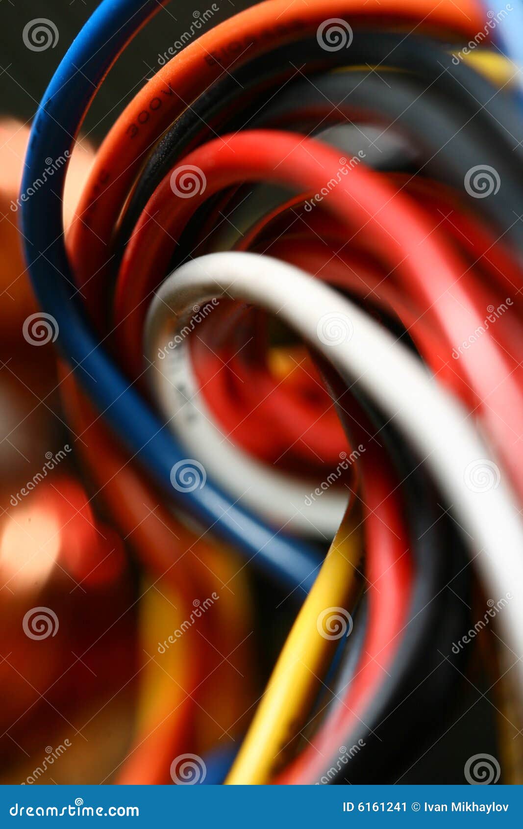 Colored wire stock image. Image of cable, multicolored - 6161241