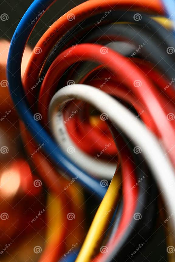 Colored wire stock image. Image of cable, multicolored - 6161241