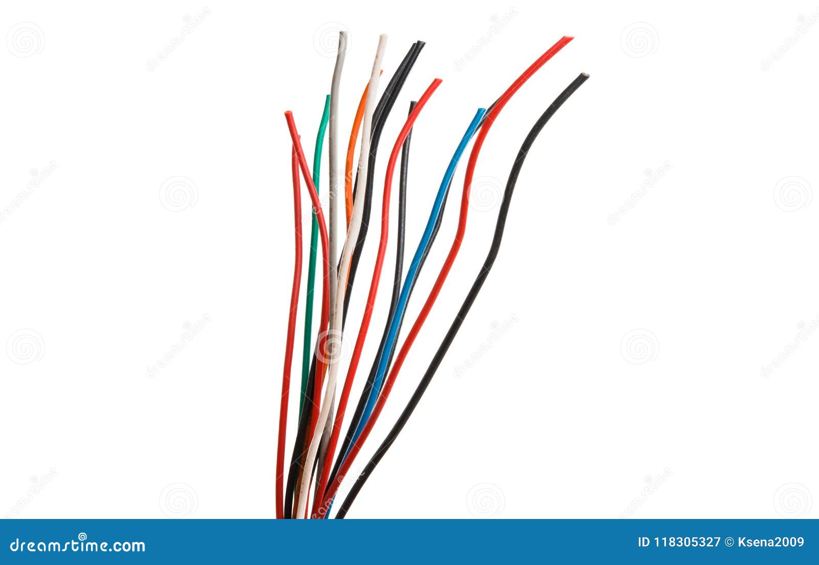 Colored wire isolated stock image. Image of cables, abstract - 118305327