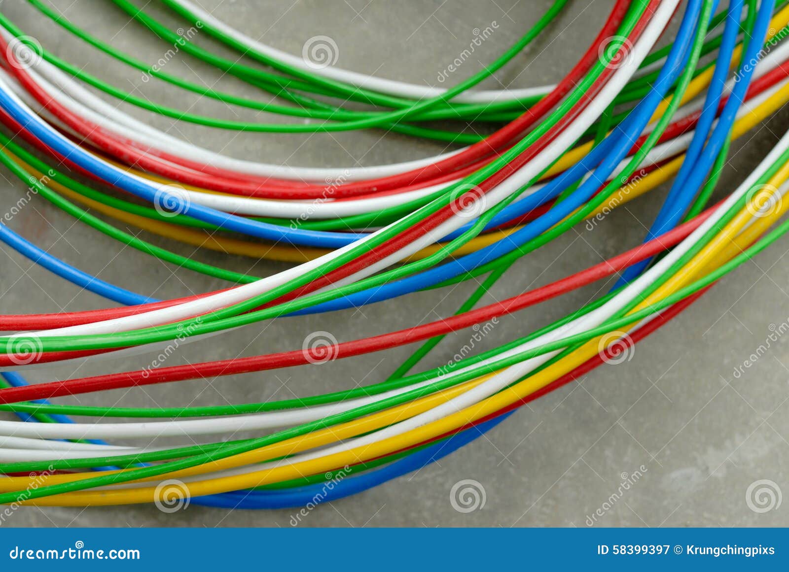 Colored wires network stock image. Image of wiring, power - 58399397