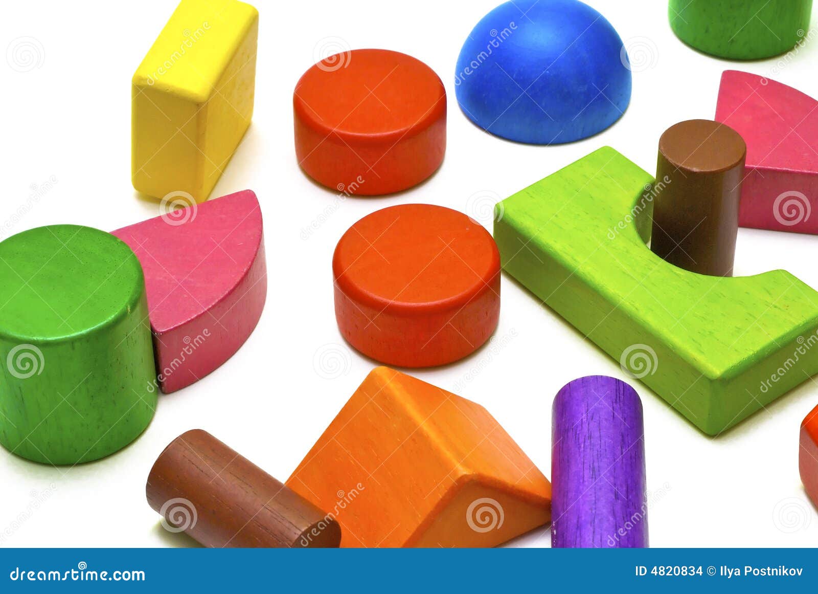 Colored wooden toys stock photo. Image of games, children - 4820834