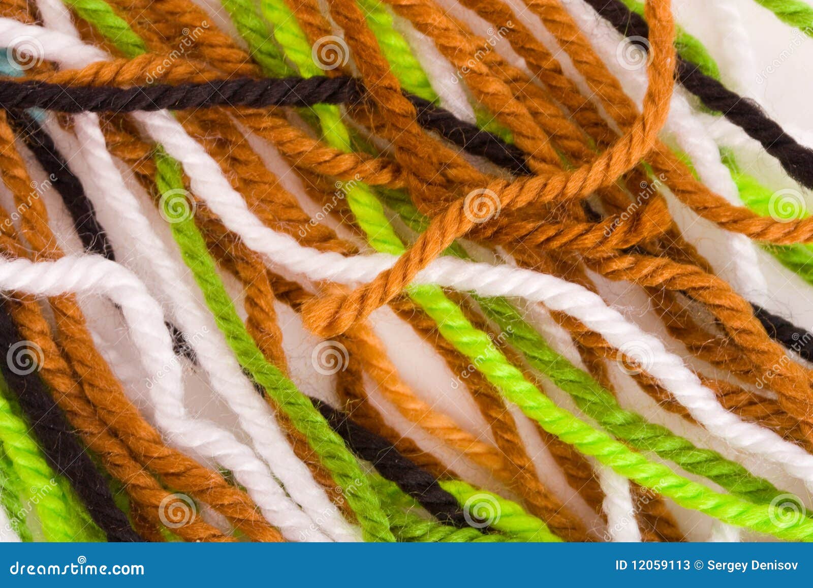 Colored wool threads stock image. Image of hobby, materia - 12059113