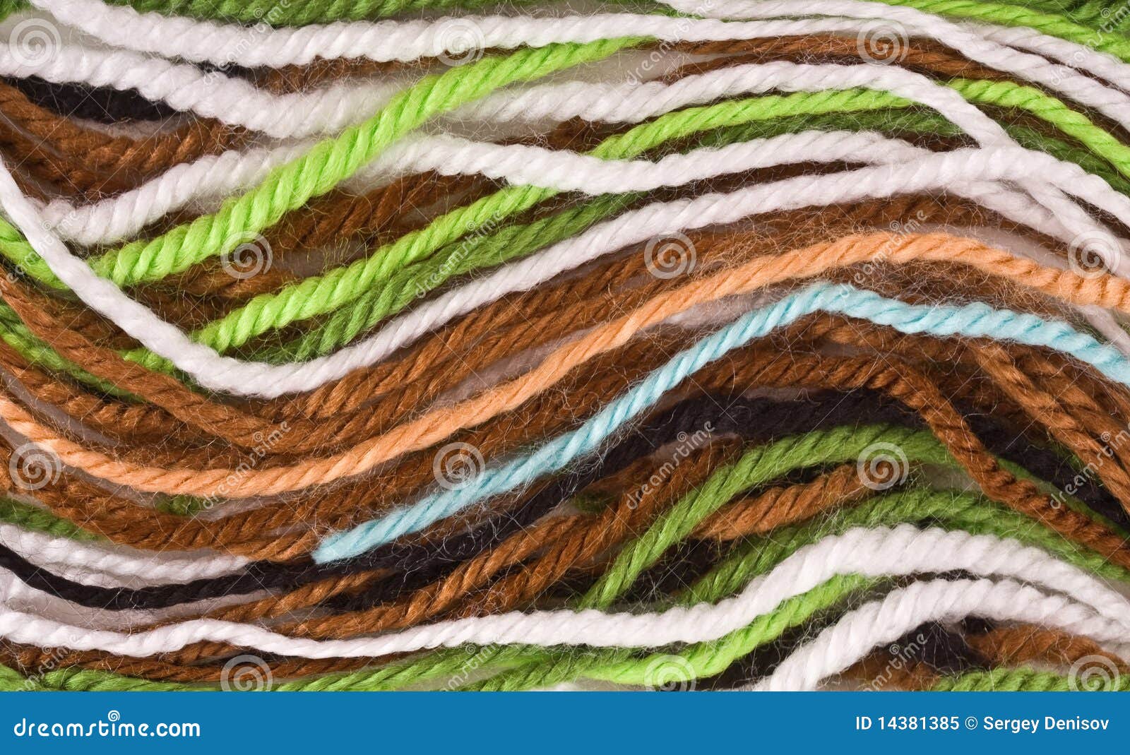 Colored wool threads stock image. Image of fabric, wave - 14381385