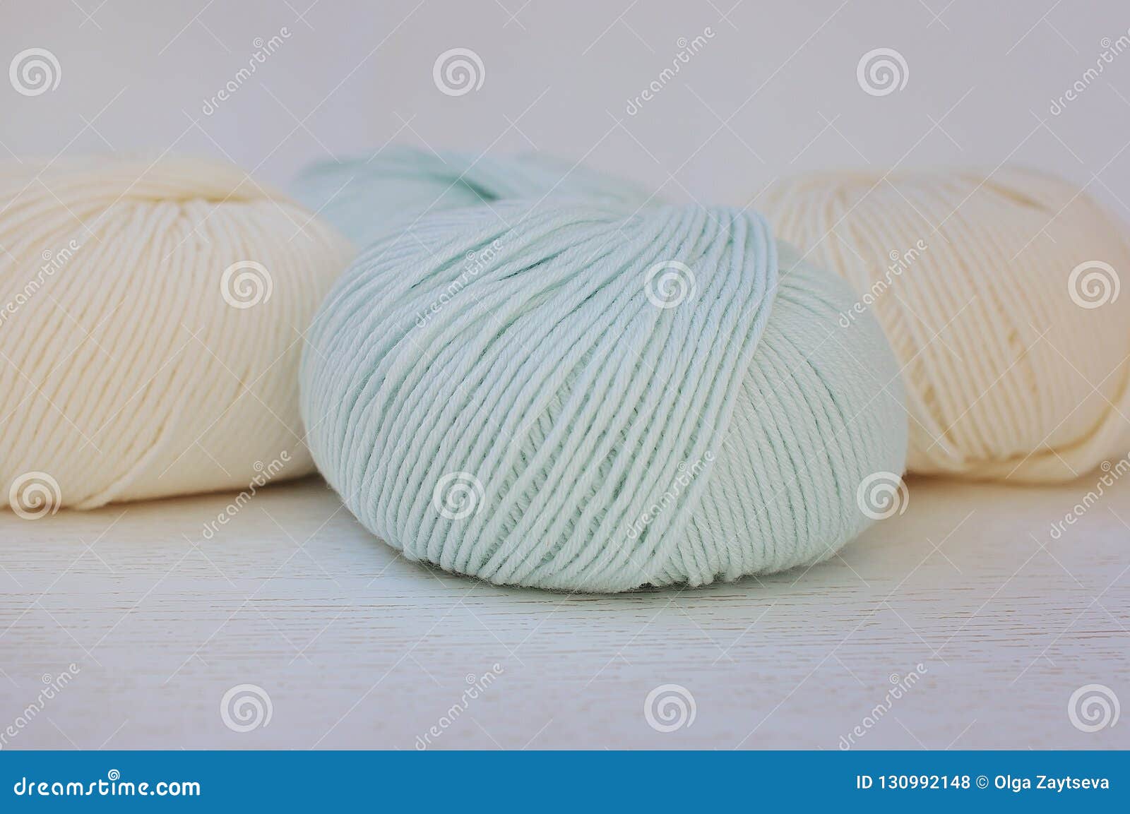 Colored yarn balls stock photo. Image of knit, fluffy - 130992148
