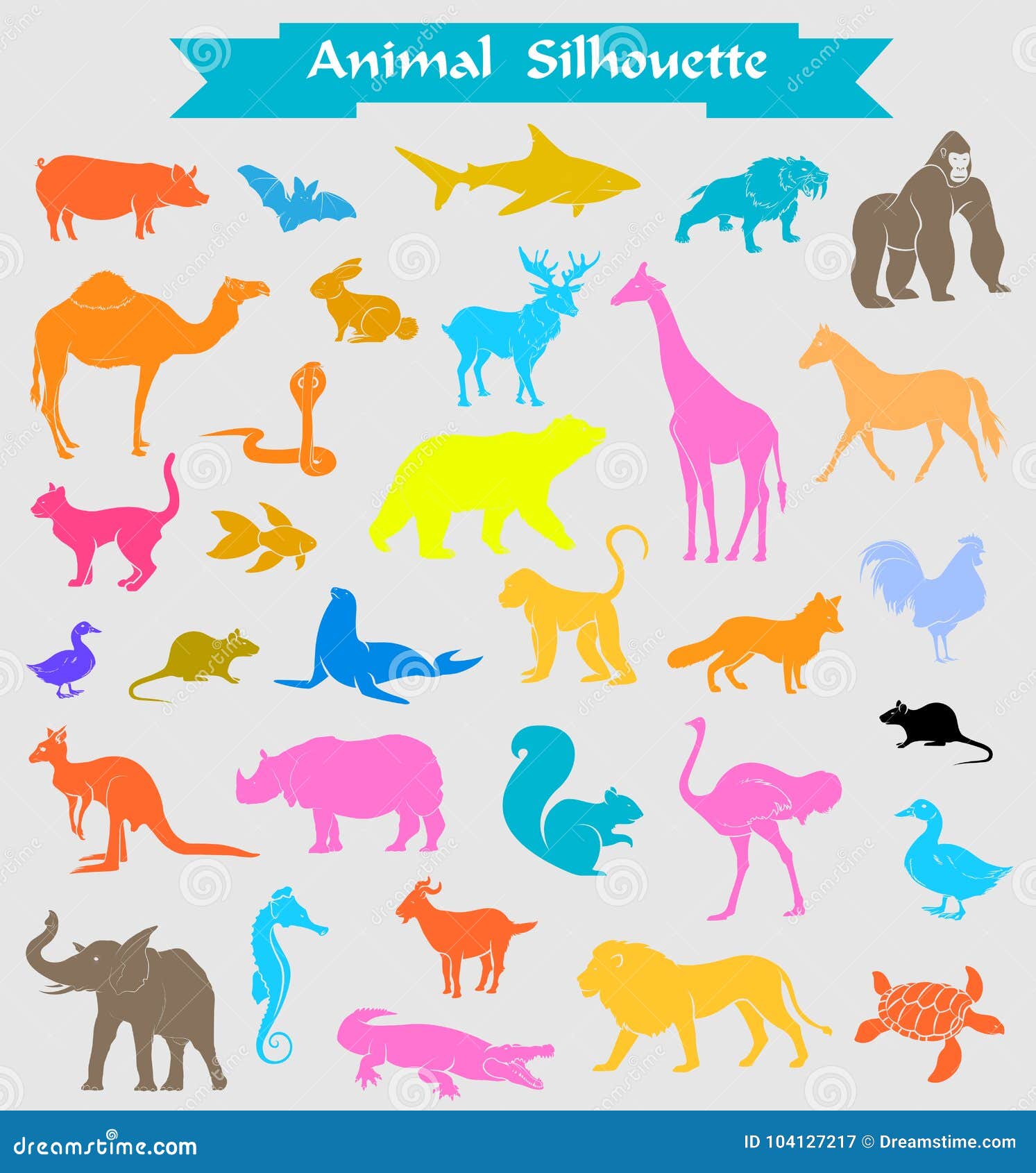 Colored Animals Stock Illustrations – 11,503 Colored Animals Stock ...