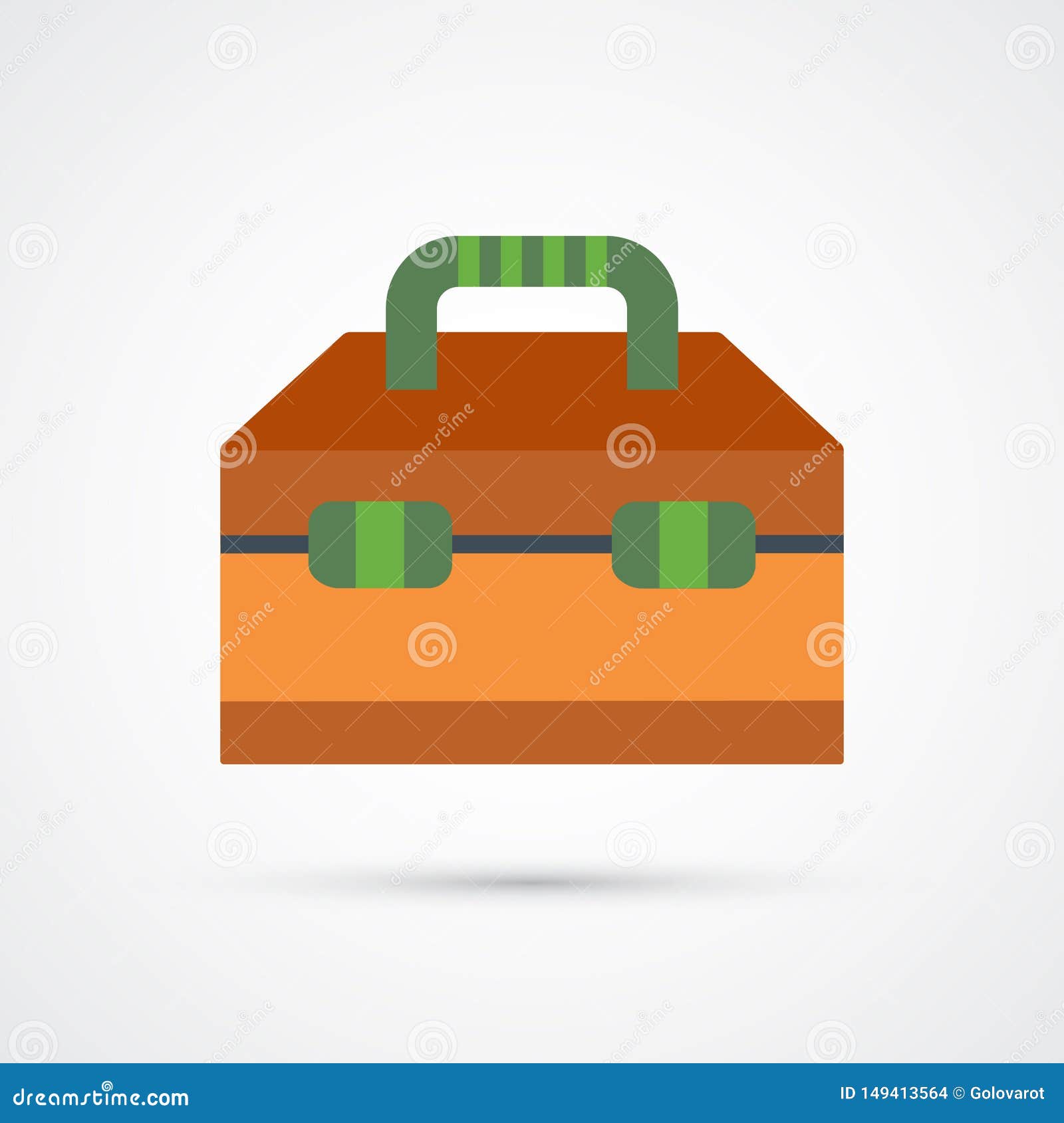 Coloredtool Box Trendy Symbol. Vector Illustration Stock Illustration ...