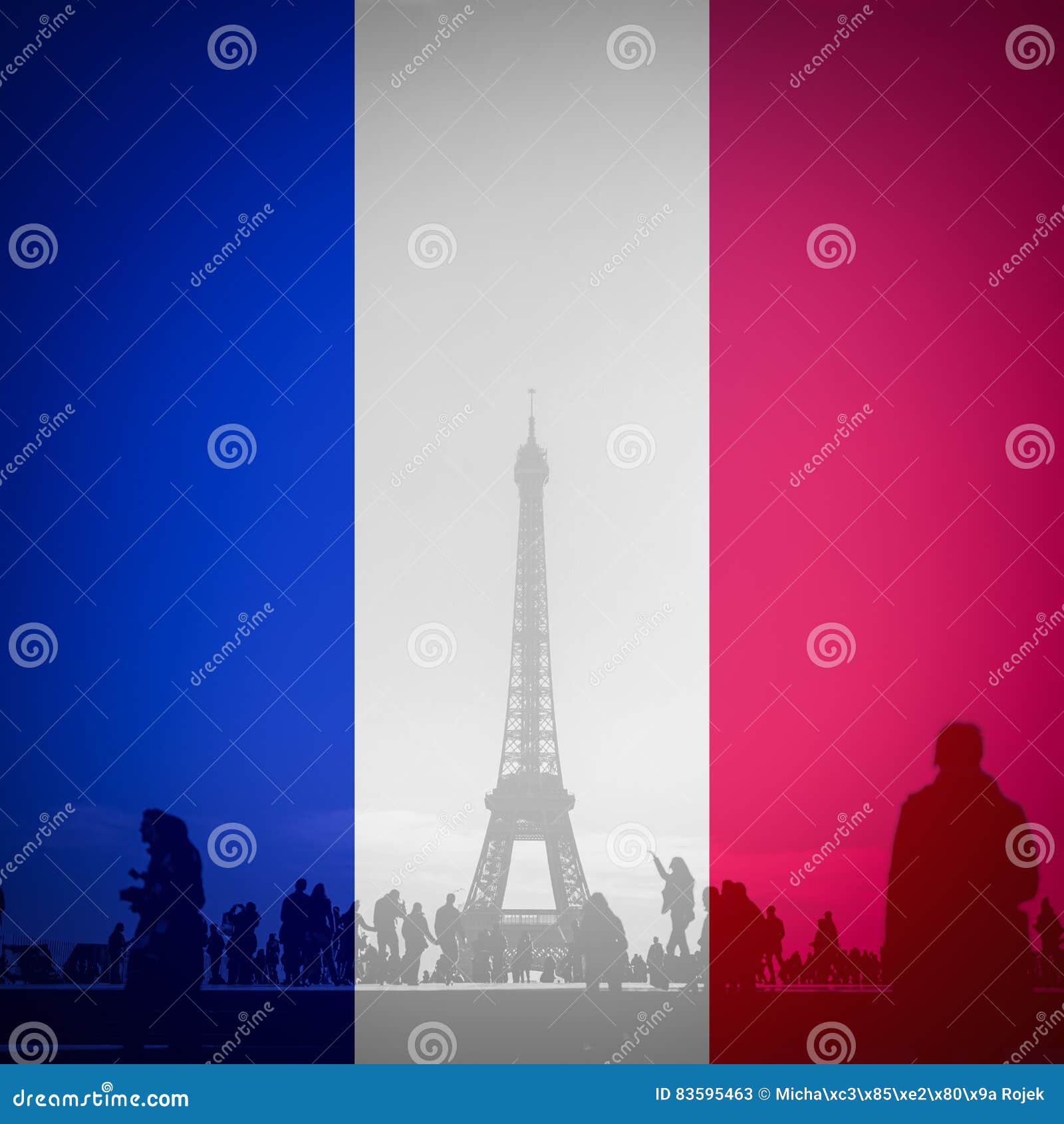 Colores De La Bandera De París Imagen de archivo - Imagen de metal ...