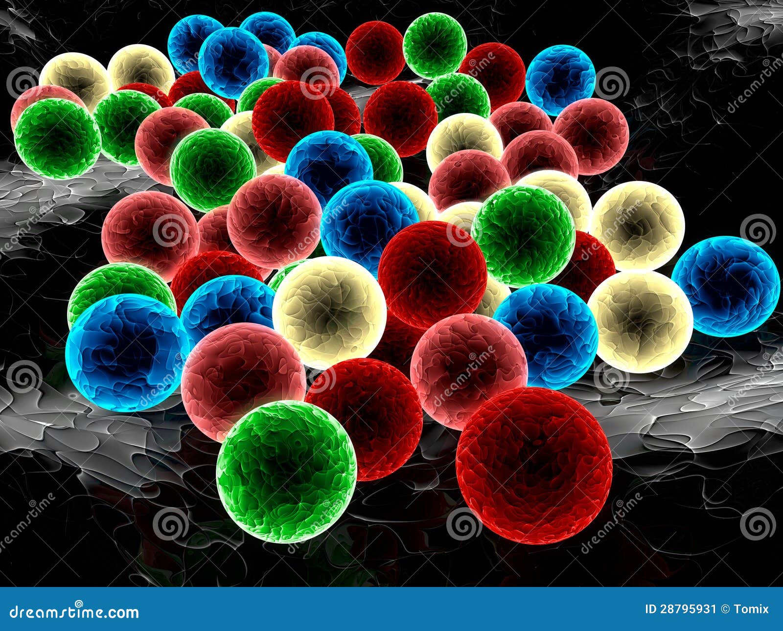 Colores de la célula stock de ilustración. Ilustración de medicina ...