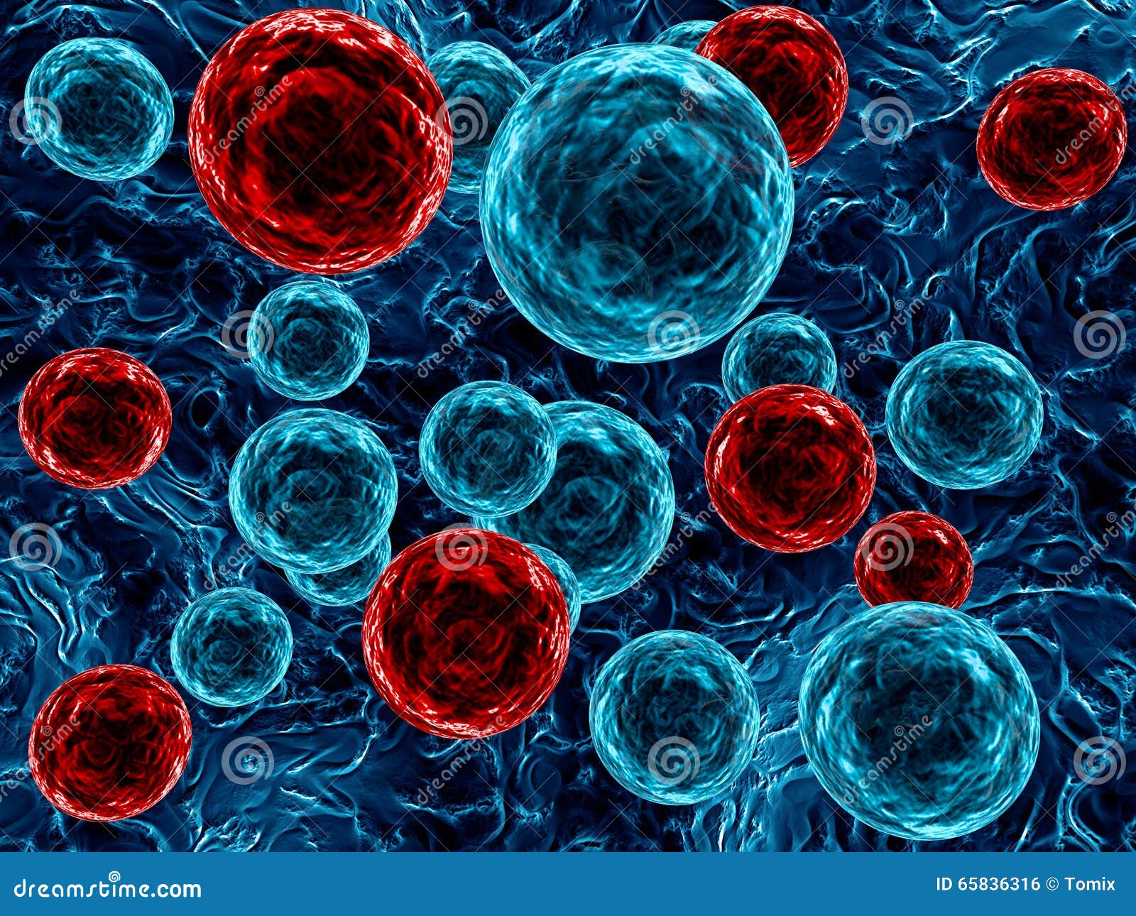 Colores De La Célula - Ejemplo 3D Stock de ilustración - Ilustración de ...