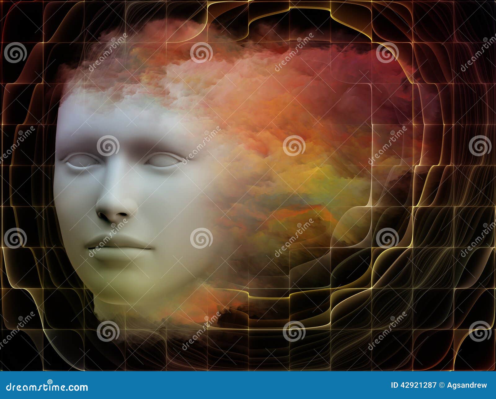 Colores de la mente stock de ilustración. Ilustración de idea - 42921287