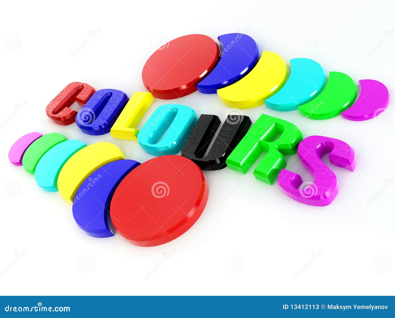 Colores de la palabra stock de ilustración. Ilustración de orden - 13412113