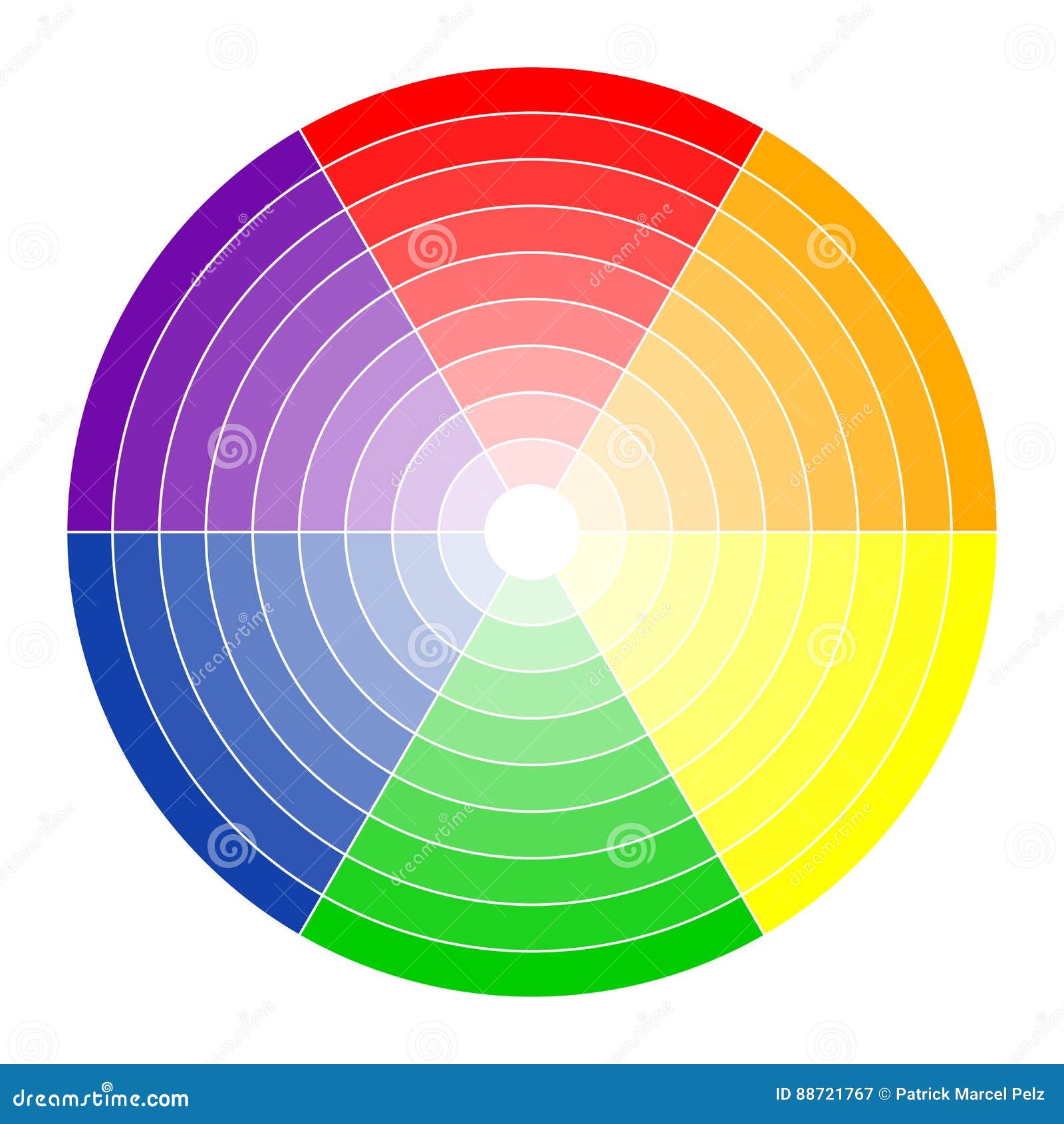 Colores Del Círculo De Color 6 Ilustración del Vector - Ilustración de ...