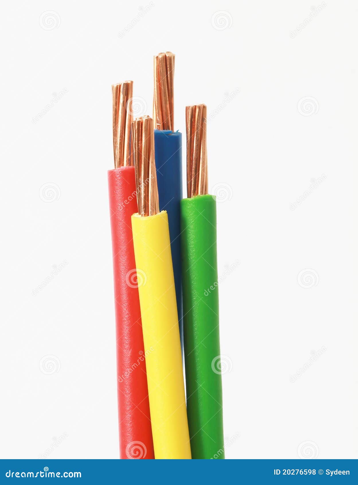 Colores del cable foto de archivo. Imagen de aislado - 20276598