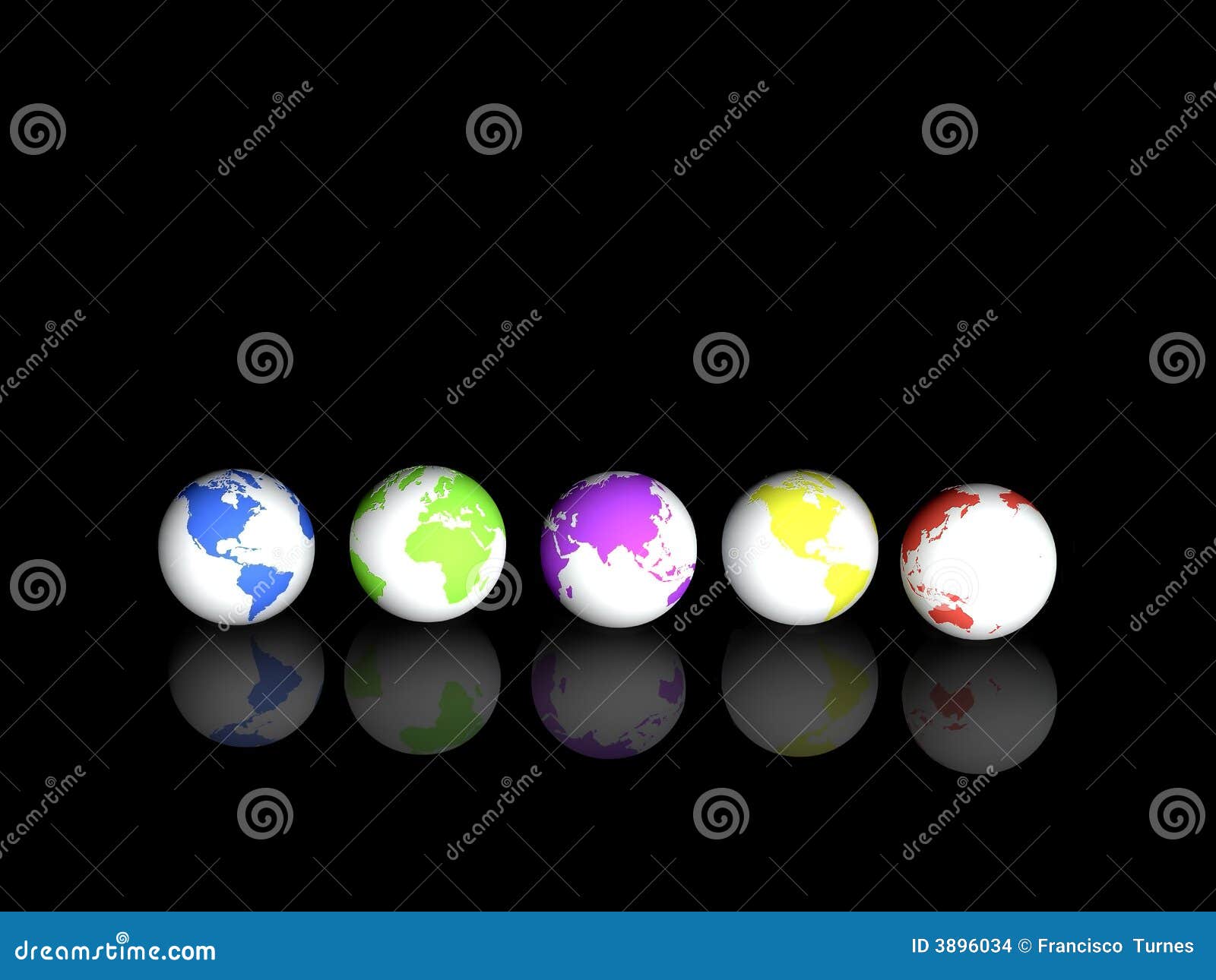 Colores del mundo stock de ilustración. Ilustración de verde - 3896034