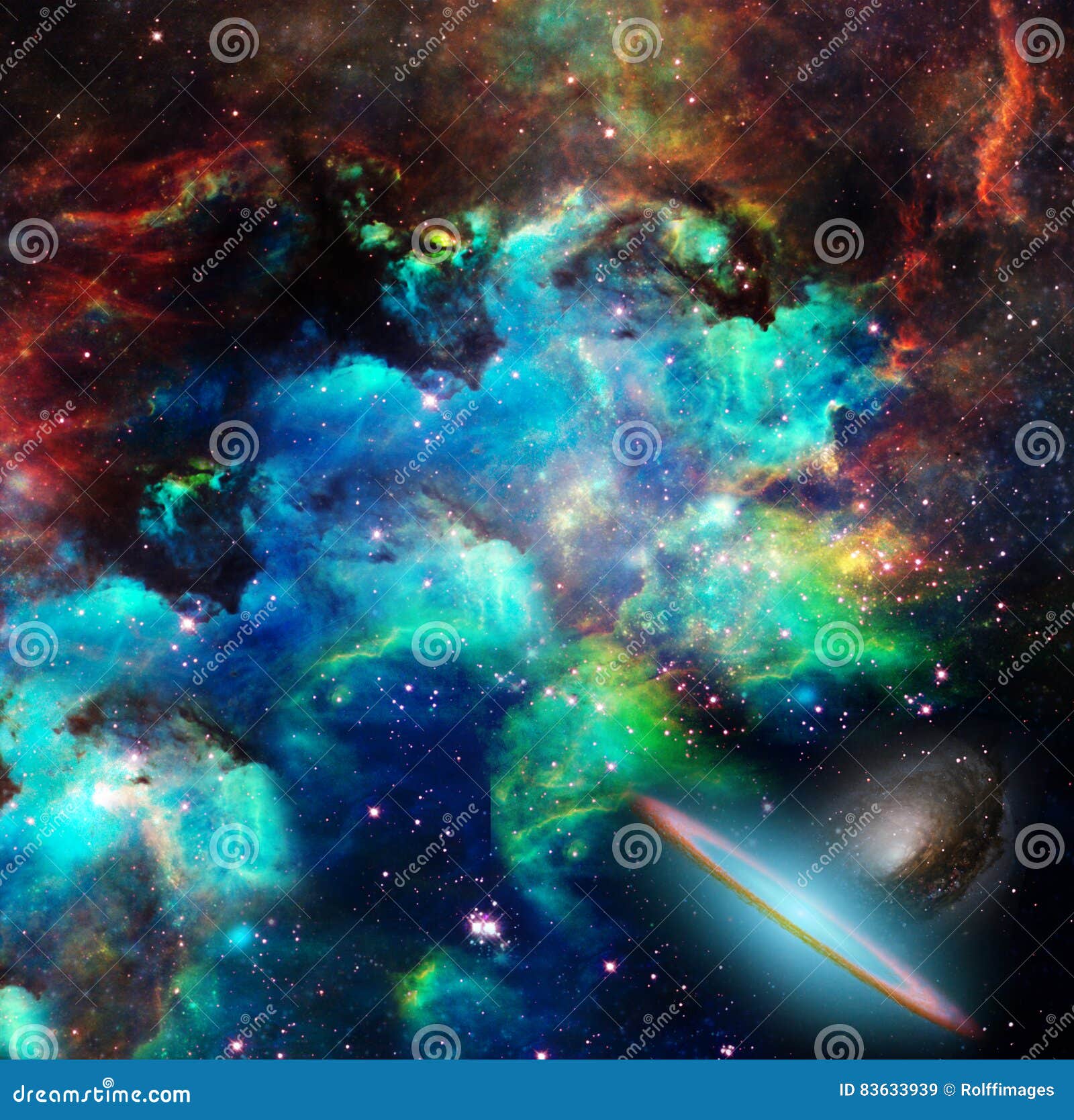 Colores del universo stock de ilustración. Ilustración de visitante ...