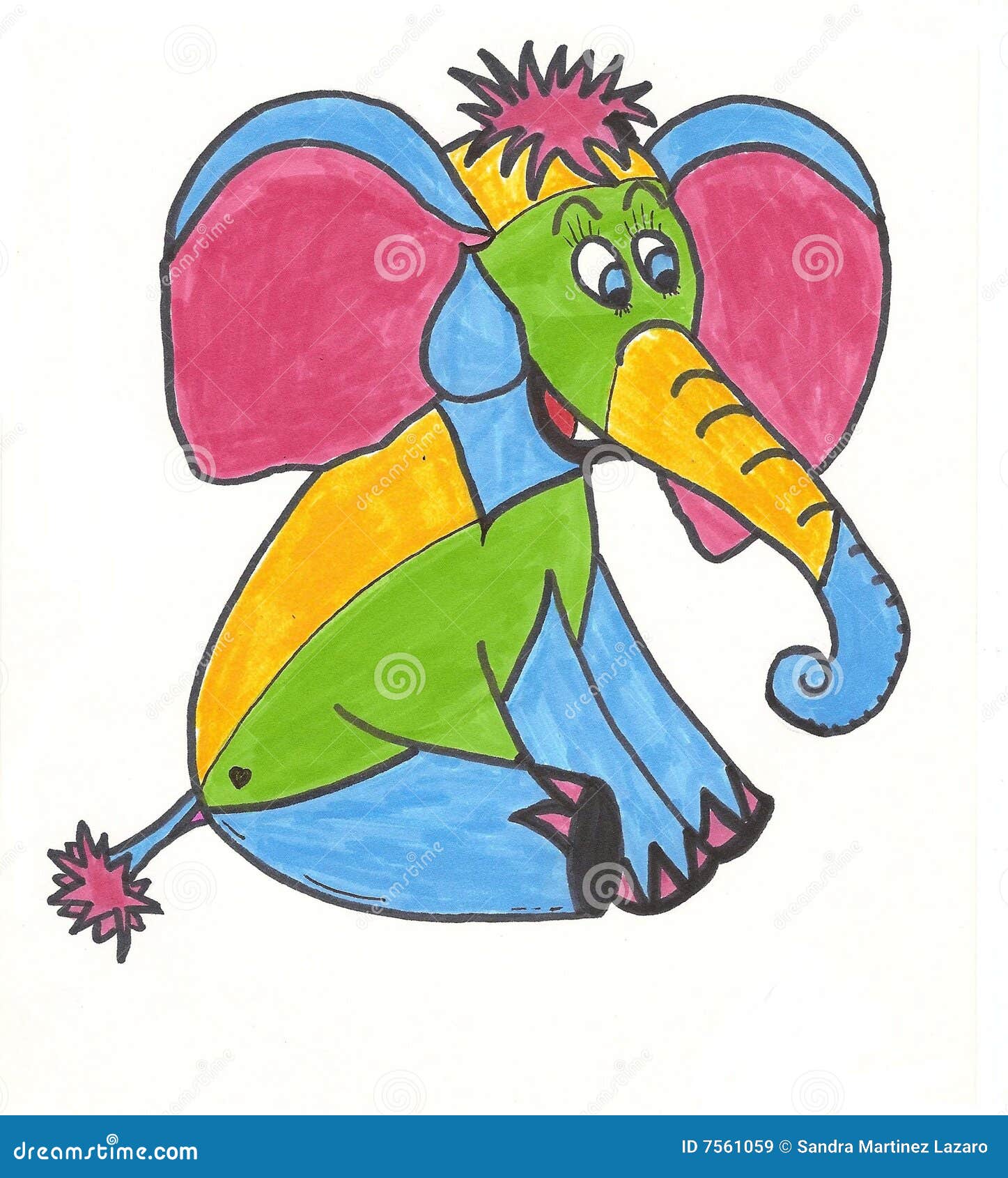 Colorette stock illustration. Illustration of drawn, artistic - 7561059