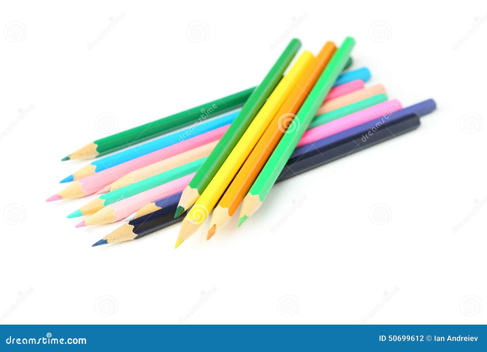 Colorez les crayons photo stock. Image of stylo, retrait - 50699612