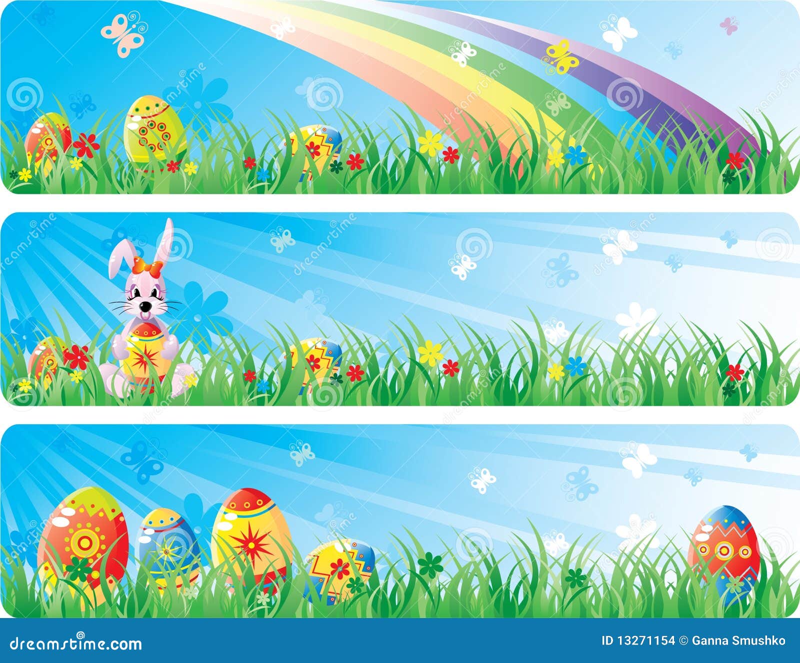 Easter Banner, Border: An Angel Speaks To The Myrrh-bearers About The ...