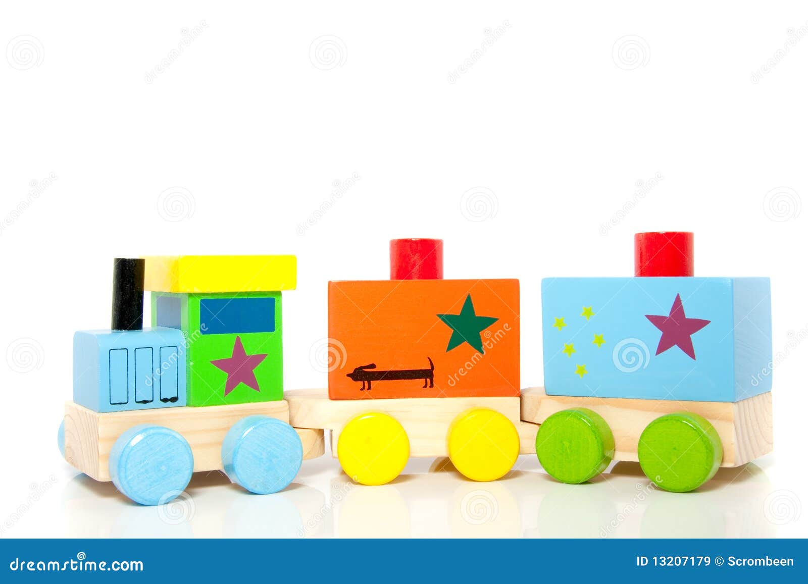 A colorfol wooden toytrain stock image. Image of color - 13207179