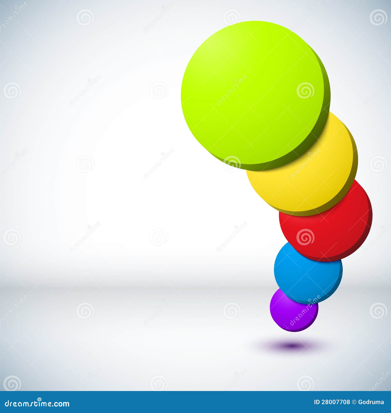 Colorful 3D Circle Background. Stock Vector - Illustration of concept ...