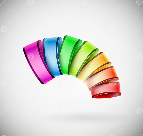 Colorful 3D icon stock vector. Illustration of geometric - 26634004