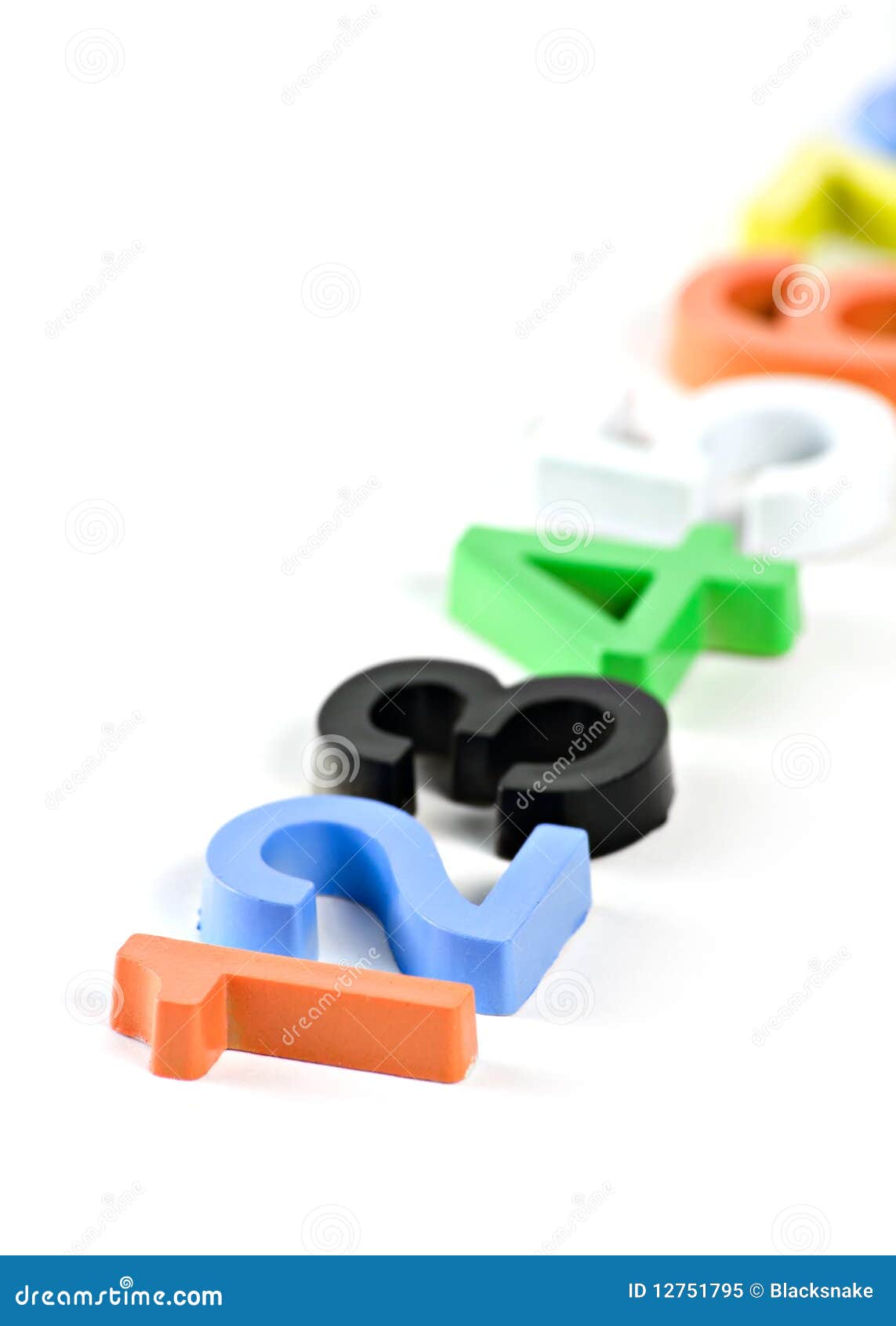 Colorful 3d Plastic Numbers Stock Image - Image of character, symbol ...