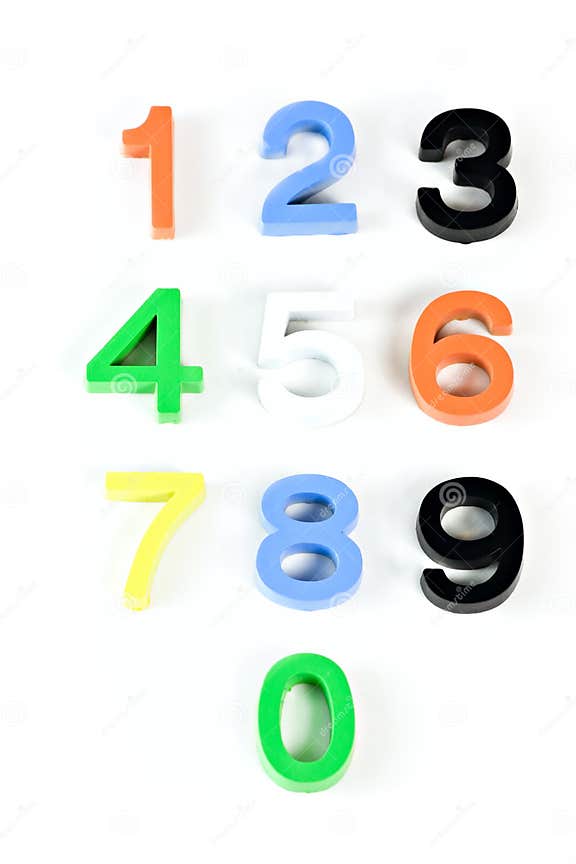Colorful 3d Plastic Numbers Stock Image - Image of learning, numbers ...
