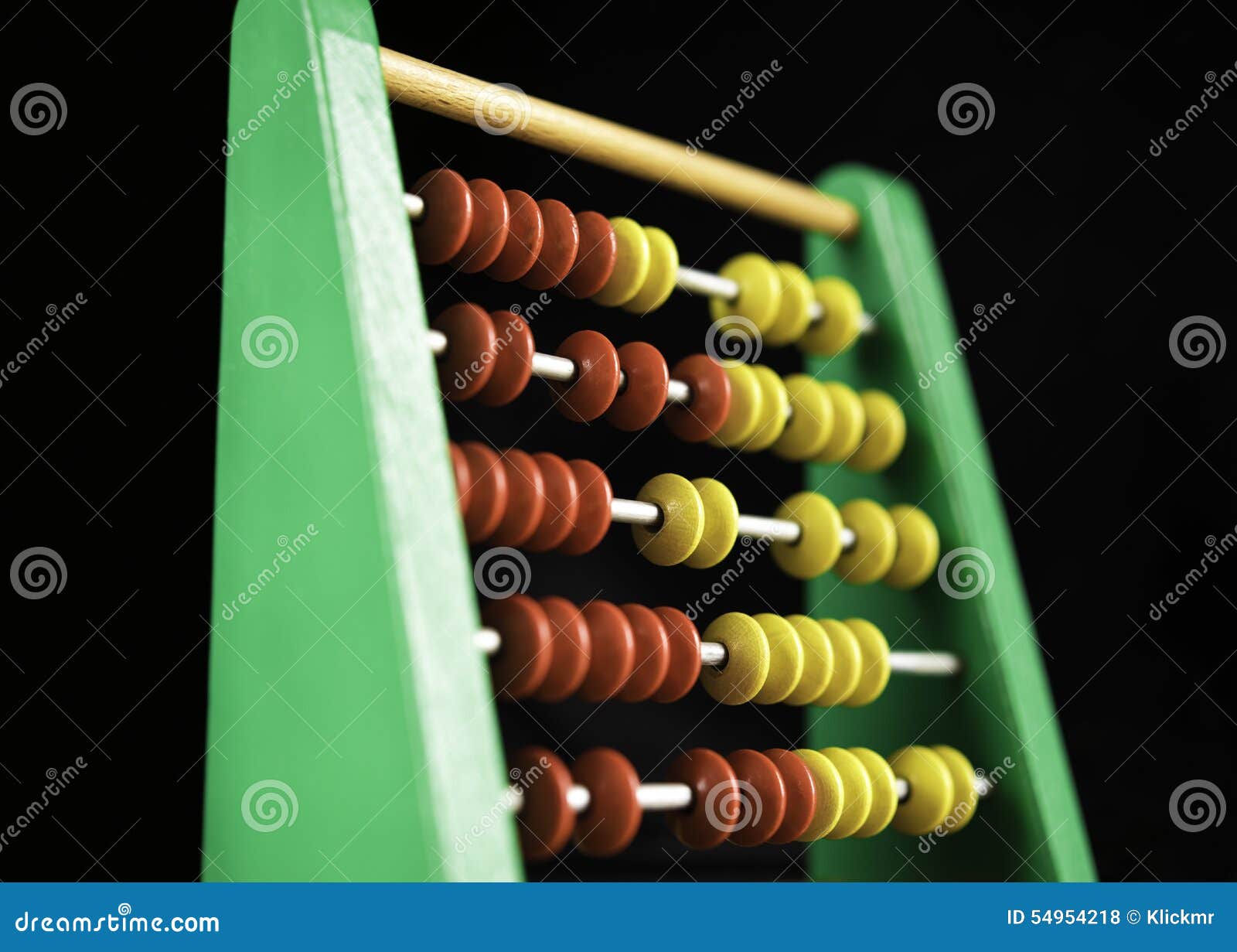 Colorful Abacus on Black Background Stock Photo - Image of colorful ...