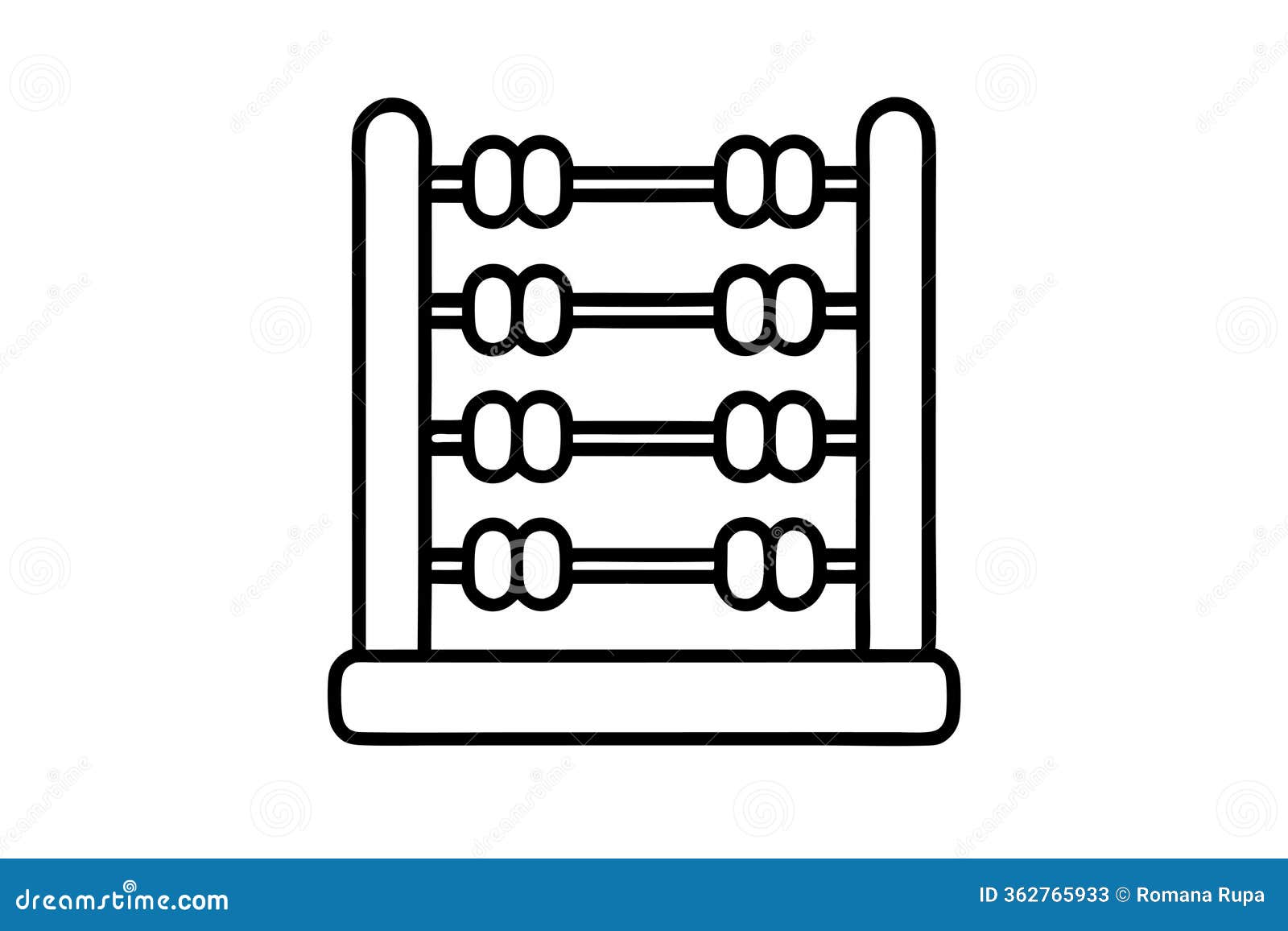 Colorful Abacus Illustration for Educational Resources Stock ...